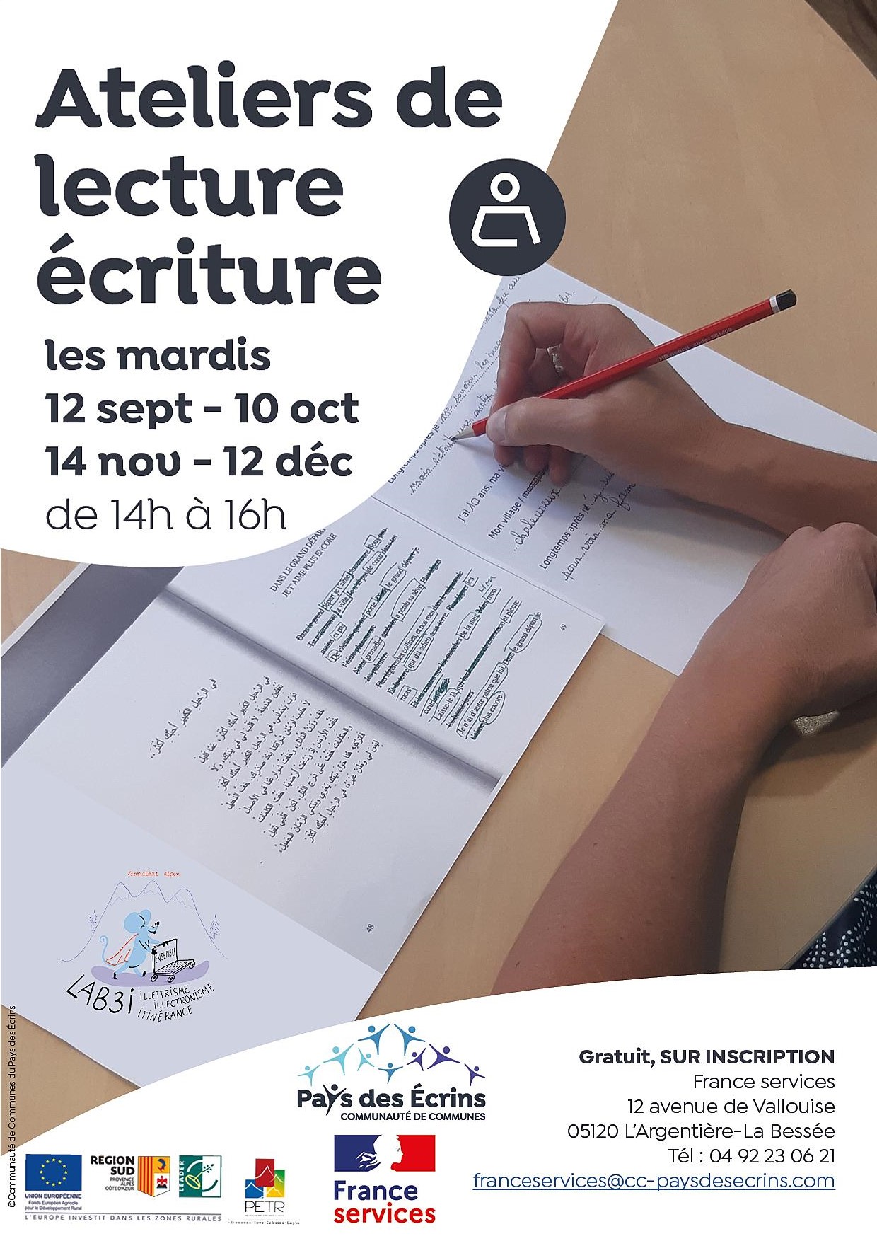 ATELIERS DE LECTURE ECRITURE - Mairie les Vigneaux